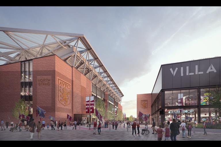 Grimshaw and Trivandi reveal plans for £100m Aston Villa stadium ...